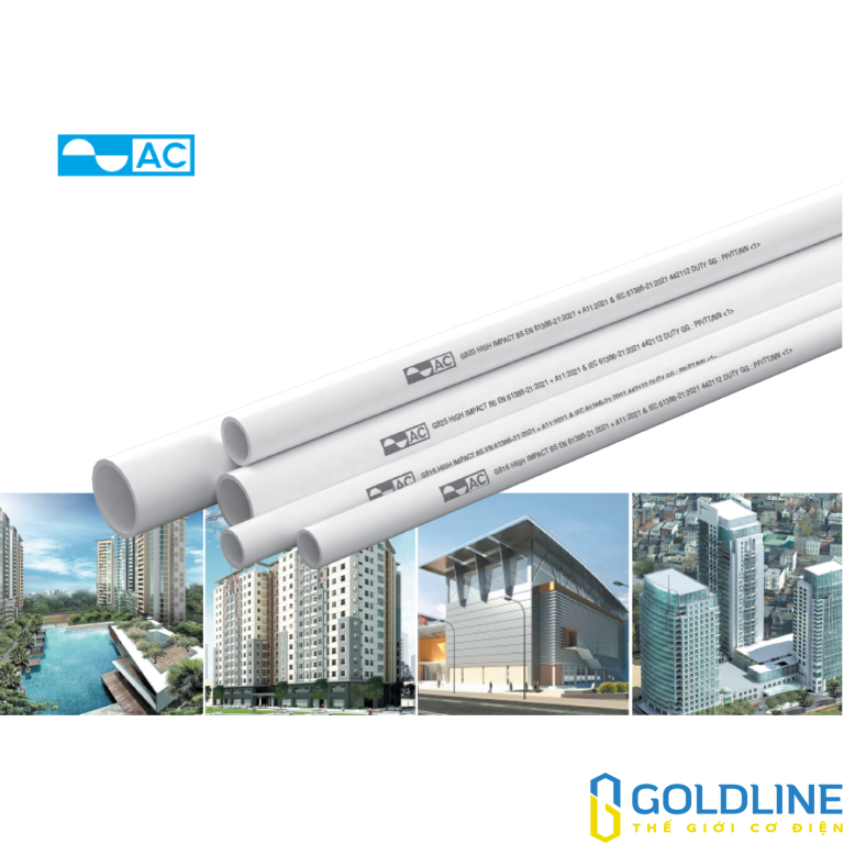 Ống luồn cứng PVC D32 750N AC (2.92m/Cây) » Thế Giới Cơ Điện